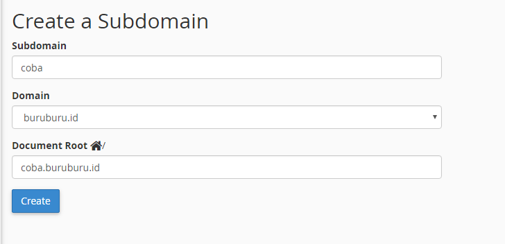 Panduan Cara Setup Subdomain Di Cpanel Tutorial Dicloud