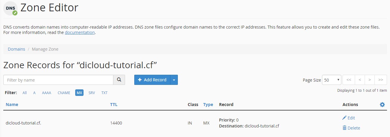 Panduan Cara Menggunakan Mx Record Pada Cpanel Tutorial Dicloud