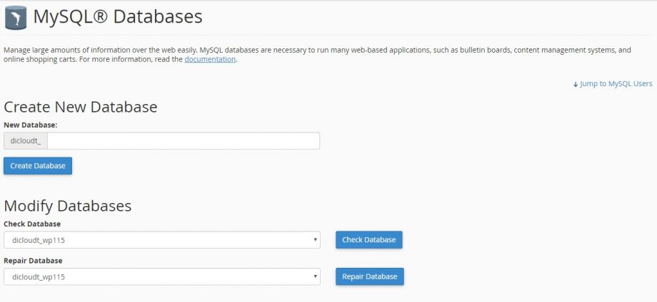 Panduan Cara Menghapus Database di cPanel - Tutorial | Dicloud
