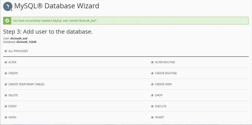 Panduan Cara Menggunakan Fitur MySQL® Database Wizard - Tutorial | Dicloud