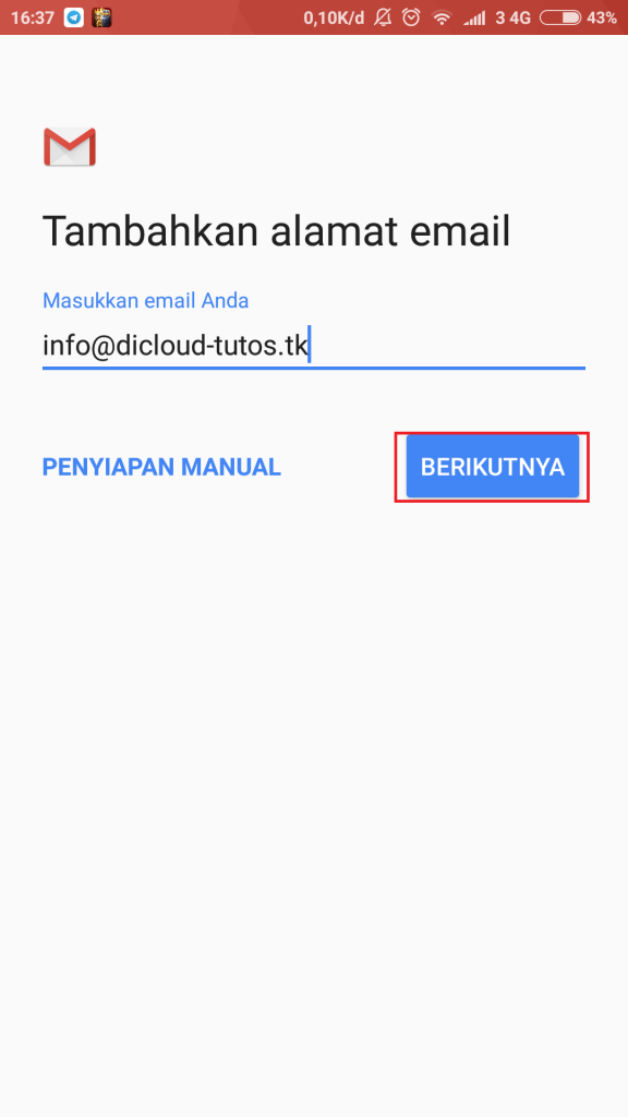 Panduan Cara Setup Email cPanel di Aplikasi Gmail Android - Tutorial | Dicloud