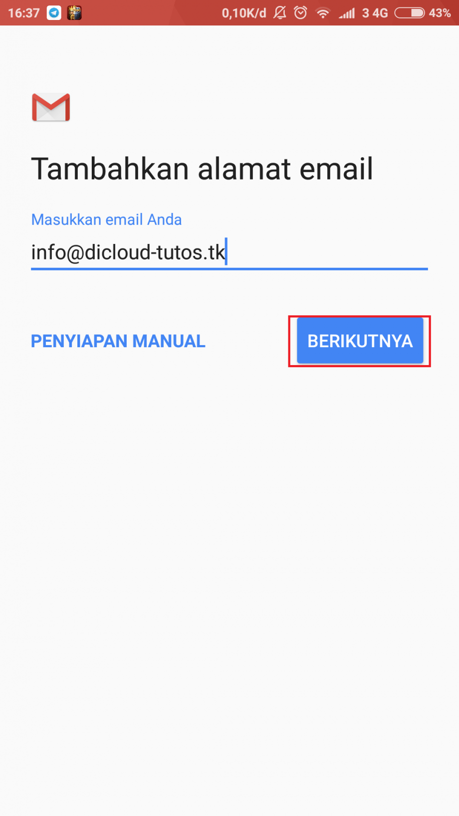 Panduan Cara Setup Email cPanel di Aplikasi Gmail Android - Tutorial | Dicloud