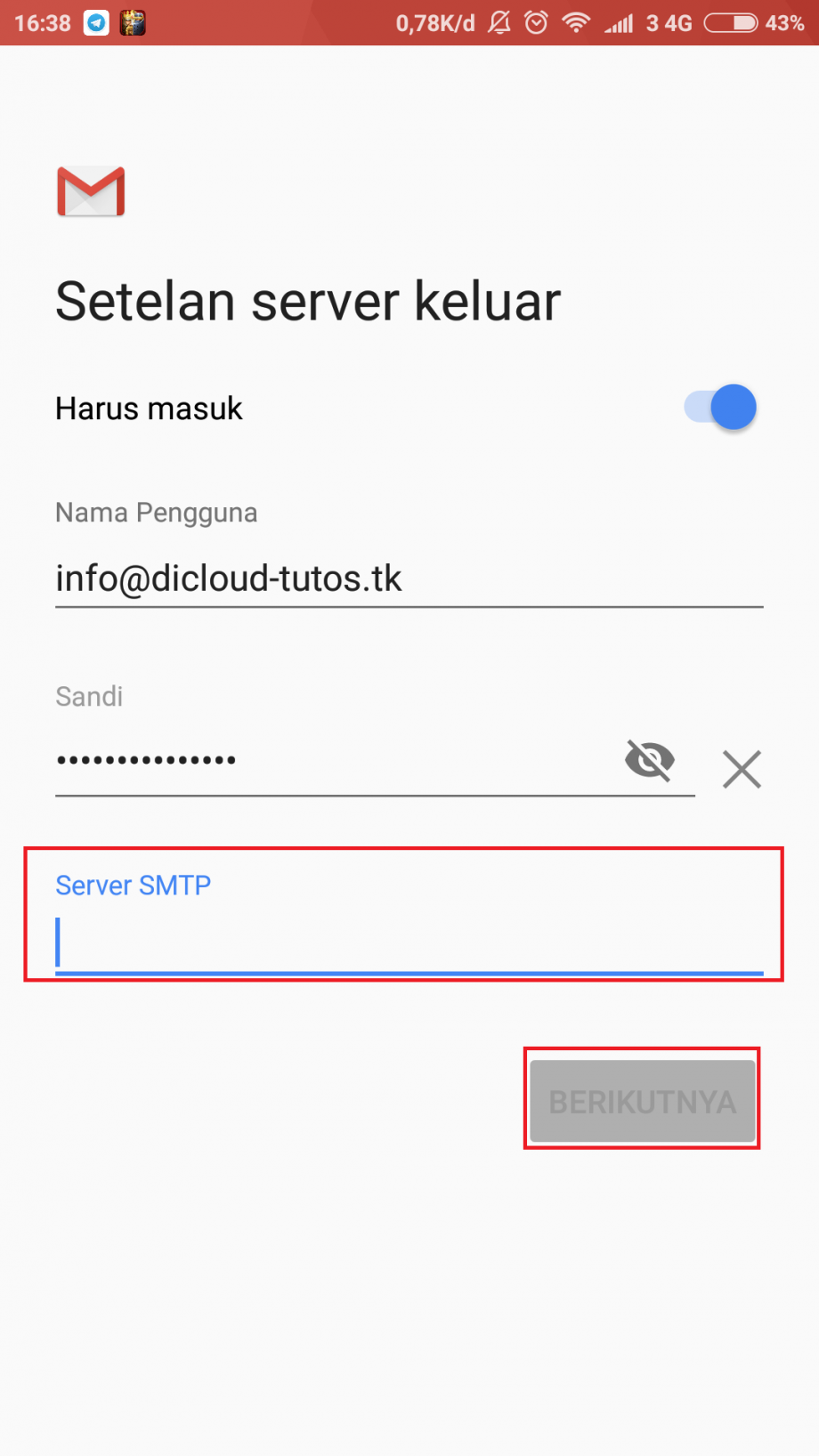 Panduan Cara Setup Email cPanel di Aplikasi Gmail Android - Tutorial | Dicloud