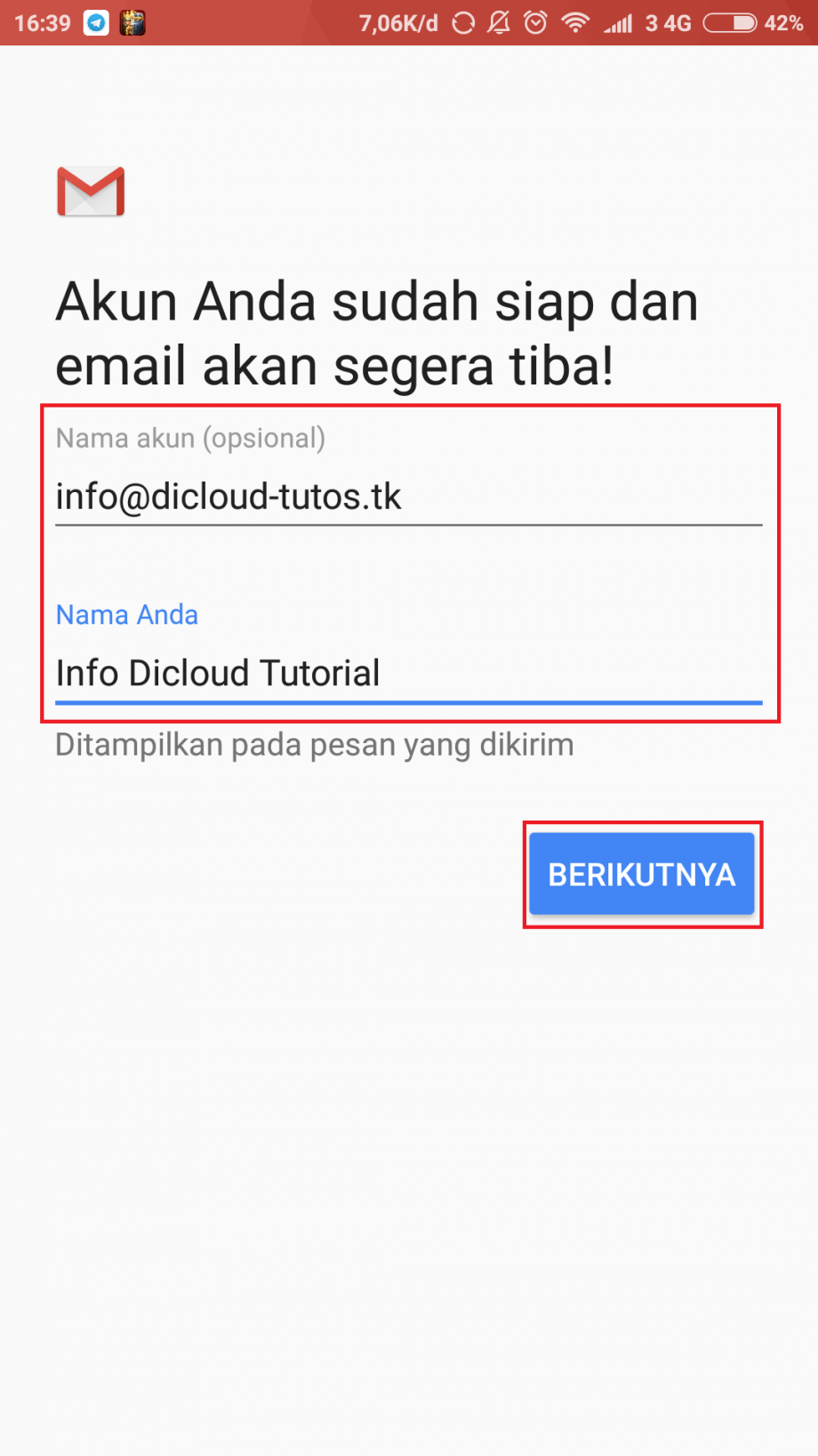 Panduan Cara Setup Email cPanel di Aplikasi Gmail Android - Tutorial | Dicloud
