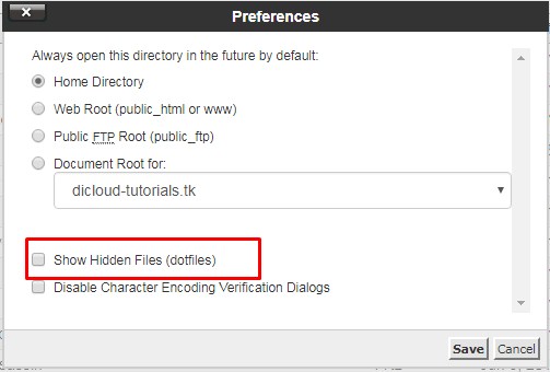 Panduan Cara Melihat File Tersembunyi di File Manager - Tutorial | Dicloud