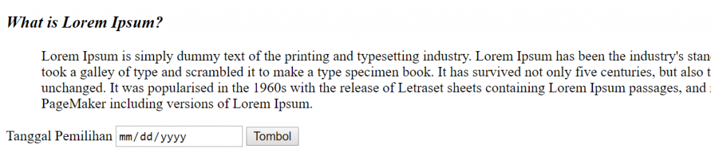 Pengenalan Code HTML Tanggal - Tutorial | Dicloud