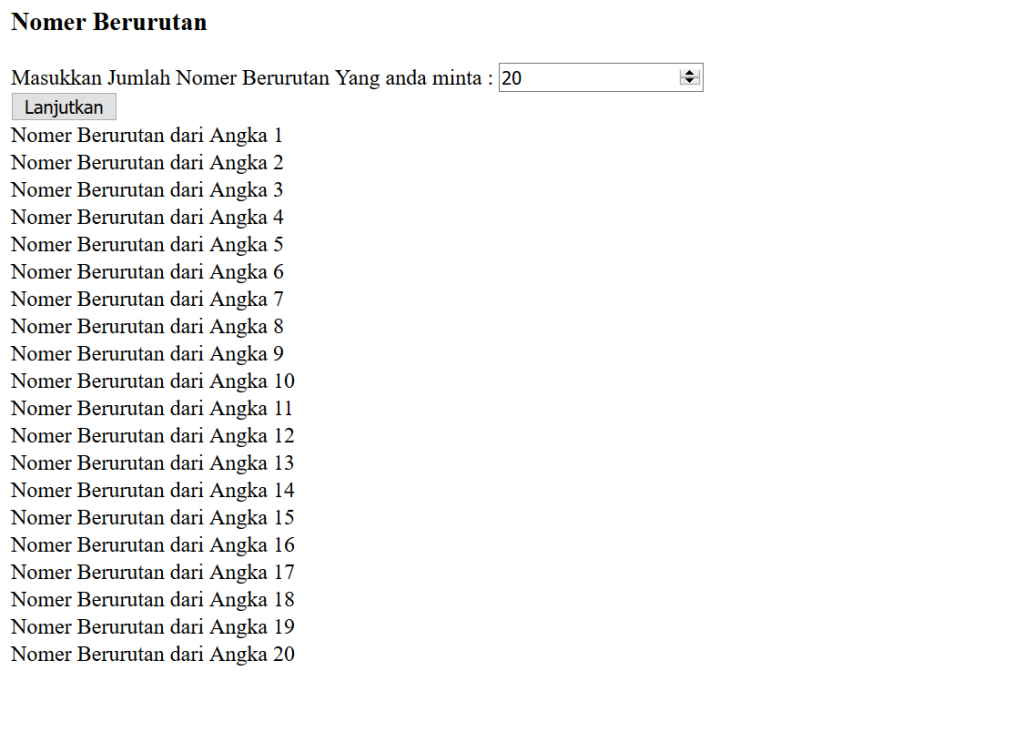 Pengenalan Code For pada Pemrograman PHP - Tutorial | Dicloud